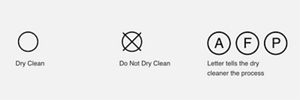 do not dry clean logo