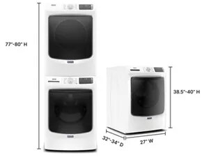 Stackable Washer and Dryer Dimensions | Maytag