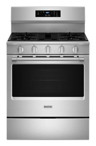 30-Inch Wide Gas Range With Steam Clean - 5.0 cu. ft. Stainless Steel ...