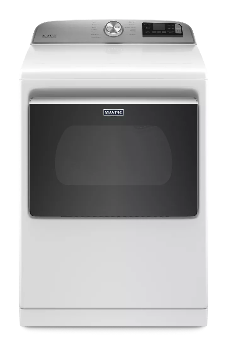 Smart Top Load Electric Dryer with Extra Power - 7.4 cu. ft. White ...