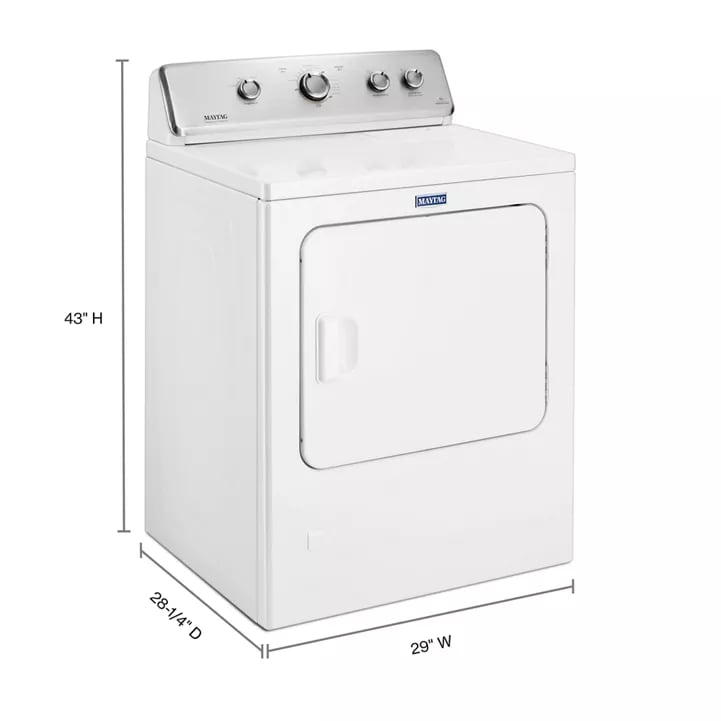 Large Capacity Top Load Dryer with Wrinkle Control – 7.0 cu. ft. White ...